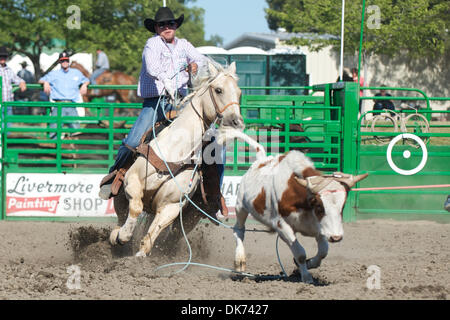 June 12, 2011 - Livermore, California, U.S - Barrel racer Stephanie ...
