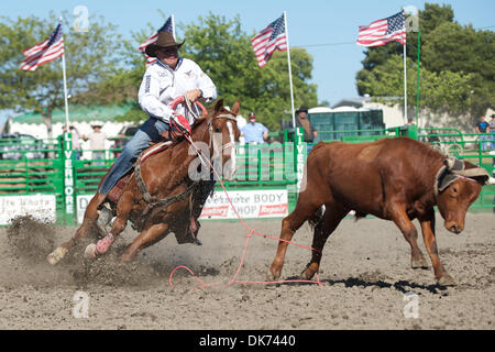 June 12, 2011 - Livermore, California, U.S - Barrel racer Stephanie ...