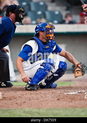 June 13, 2011 - Fort Worth, Texas, U.S - Grand Prairie AirHogs Catcher ...