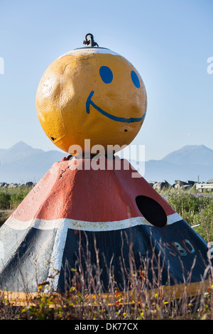 Smiley at a junkyard on The Spit in Homer, Alaska, USA Stock Photo - Alamy