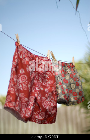 Mens underwear on a clothesline Stock Photo - Alamy