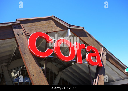 Cora Supermarket, Europe Stock Photo - Alamy