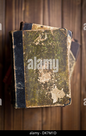 Top view Stack of old paper files isolated on white Stock Photo - Alamy