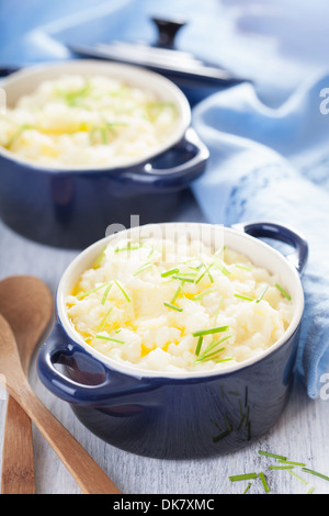 mashed potatoes in small pots Stock Photo - Alamy