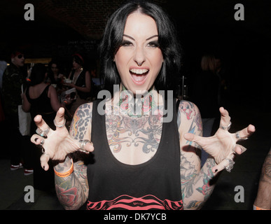 Hannah Lightspeed London Tattoo Convention held at Tobacco Dock - Day 2 ...