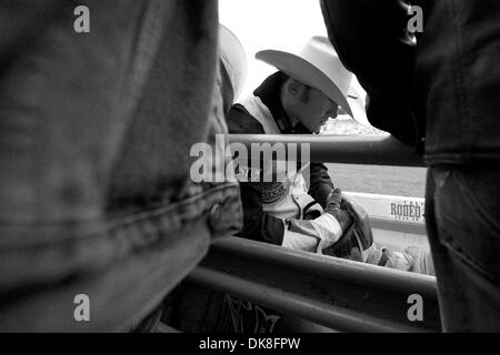 July 22, 2011 - Salinas, California, U.S - Bareback rider Kelly ...