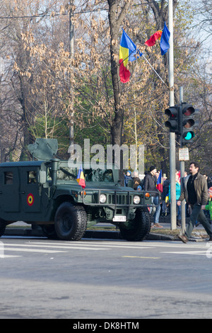 Green military Humvee - December 1st, Parade on Romania's National Day ...