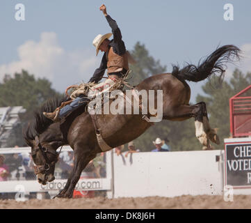 July 24, 2011 - Cheyenne, Wyoming, U.S. - Rodeo - CASEY SISK performs ...