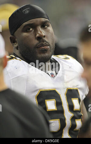 New Orleans Saints defensive tackle Nathan Shepherd (93) defends in the ...