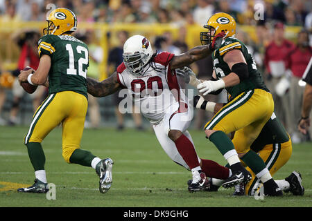 Green Bay Packers defensive lineman Kingsley Enagbare (55) celebrates a ...