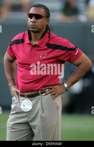 Green Bay Packers defensive coordinator Joe Barry during a preseason ...