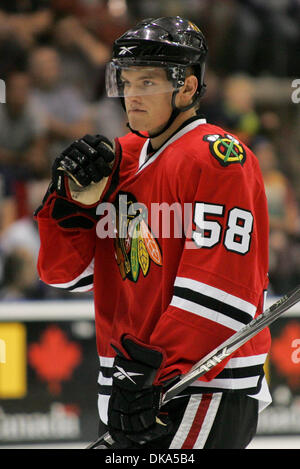 Sept. 10, 2011 - Oshawa, Ontario, Canada - Chicago Blackhawks F Rob ...