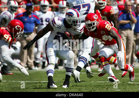 Buffalo Bills defensive back Brandon Codrington (29) runs with the ball ...
