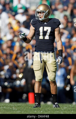 Sept. 17, 2011 - South Bend, Indiana, U.S - Notre Dame defensive end ...