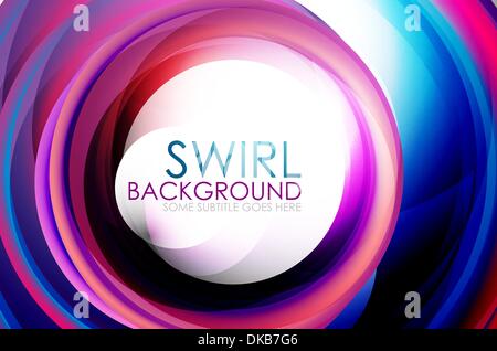 Hi-tech swirl abstract swirl shaped colorful background Stock Vector ...