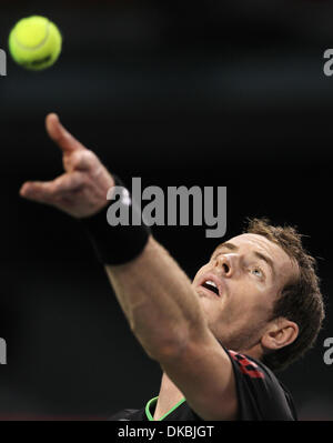 Oct. 8, 2011 - Tokyo, Japan - ANDY MURRAY of Great Britain in action ...