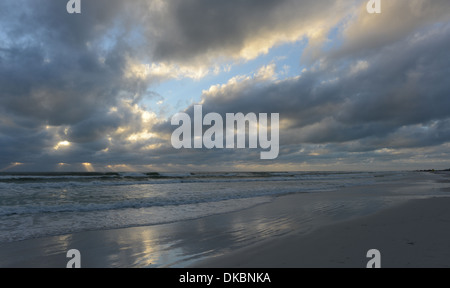 Waves with storm and god's rays Siesta Key, Florida Stock Photo - Alamy