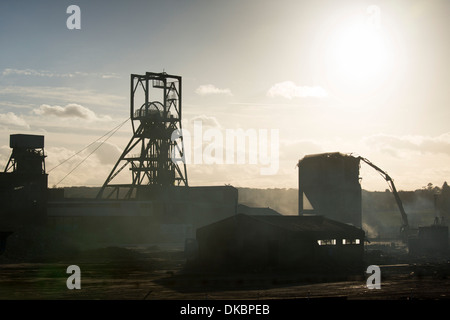 Dawmill Colliery, Arley, near Nuneaton being demolished. Dawmill was ...