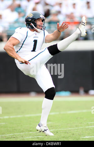 Jacksonville Jaguars punter Matt Turk (1) comes off the field after ...