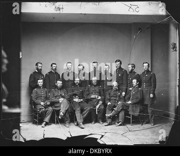 A photograph of General William T. Ward and his staff, capturing their ...