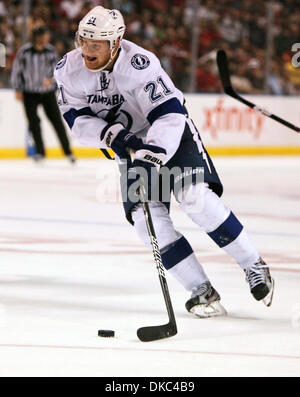 Tampa Bay Lightning center Mattias Ritola (21) during an NHL game ...