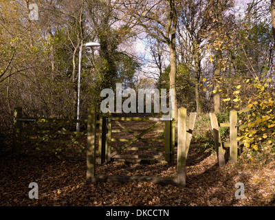 Entrance to Salt line and Wheelock Rail trail, a disused railway track ...