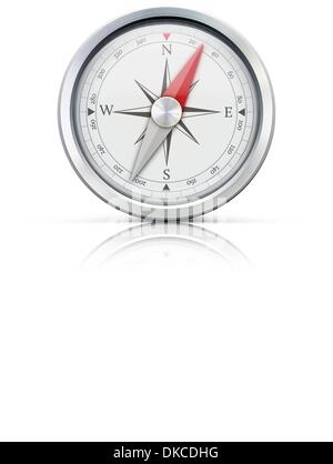 Compass rose vector with all detailed wind direction and scale ...