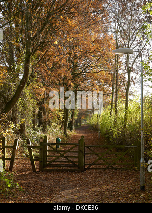 Entrance to Salt line and Wheelock Rail trail, a disused railway track ...