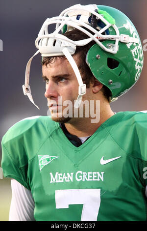 North Texas Mean Green quarterback Stone Earle (3) during the 4th ...