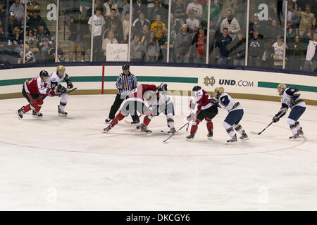 A general view of a face off between the Carolina Hurricanes and the ...