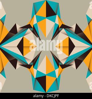 Abstraction with angular shapes Stock Vector Art & Illustration, Vector ...
