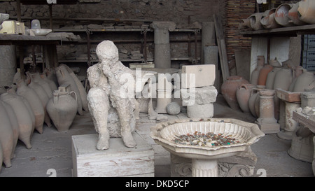 "Human Statue", Pompeii, Campania, Italy Stock Photo - Alamy
