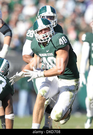 Michigan State linebacker Max Bullough speaks during a press conference ...