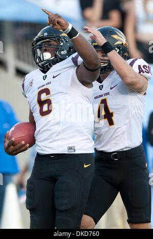 Arizona State wide receiver Cameron Smith (6) catches a touchdown ...