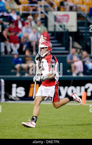 July 27, 2007: MLL - Chicago Machine defenseman Jake Deane (#17) in ...