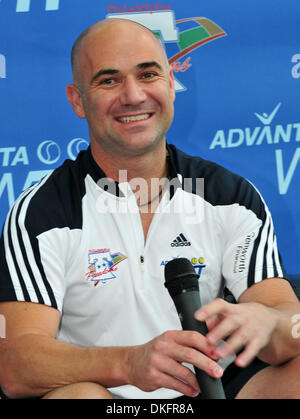 Jul 10, 2009 - Philadelphia, Pennsylvania, USA - ANDRE AGASSI makes his ...