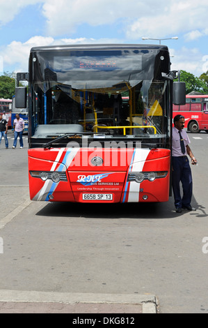 Typical colourful bus of Mauritius Stock Photo - Alamy