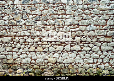 Old random course stone wall - France Stock Photo - Alamy