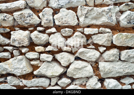 Old random course stone wall - France Stock Photo - Alamy