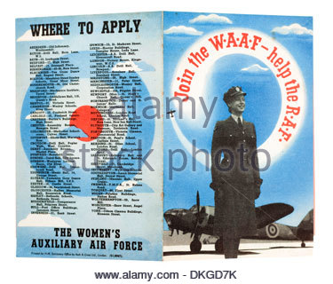 World War 2 - the Women's Auxiliary Air Force, working on a pictorial ...