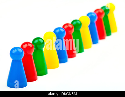 Yellow board game counter isolated on white background Stock Photo - Alamy