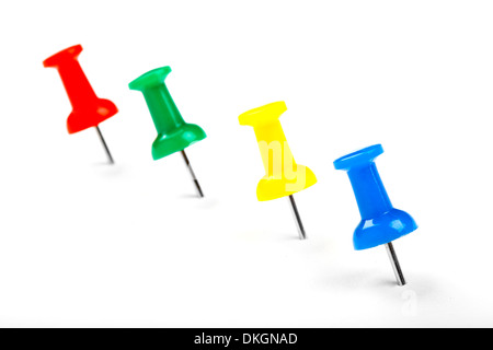 Map Pins over a white background Stock Photo - Alamy