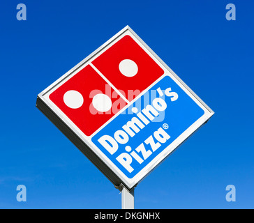 Domino's Pizza sign USA Stock Photo - Alamy