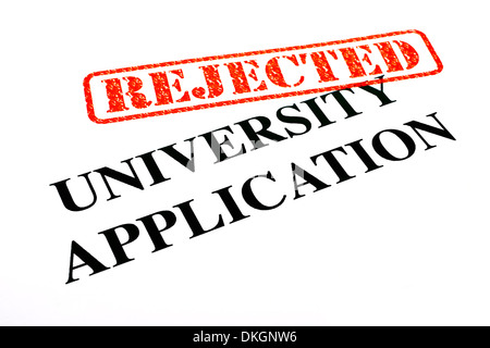 Close-up of a 'Rejected' College Application letter Stock Photo - Alamy