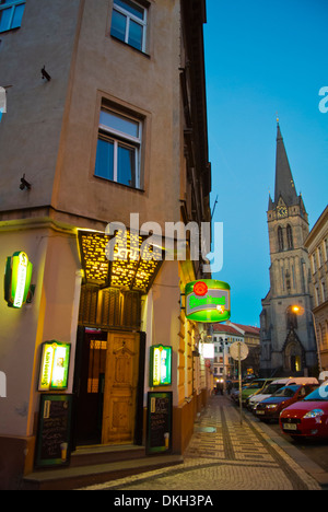 Vlkova street Zizkov district Prague Czech Republic Europe Stock Photo ...