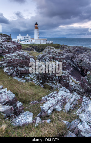Rubha Reidh Lighthouse at Dawn, Melvaig, Wester Ross, Highlands ...