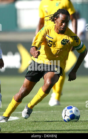 Action between Jamaica and Canada first half of game one of CONCACAF ...
