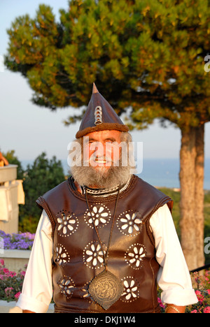 Bulgarian man in costume, Nessebar, Bulgaria Stock Photo - Alamy