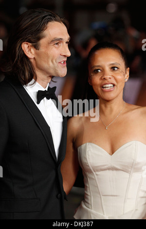 Justin Chadwick and Michelle Chadwick attend the Royal film performance ...