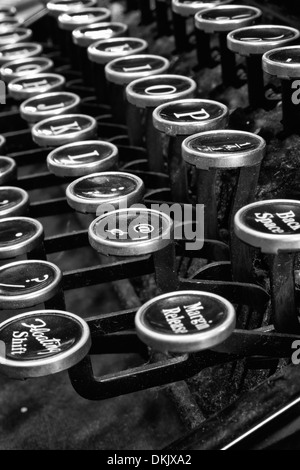 Antique Typewriter - An Antique Typewriter Showing Traditional QWERTY ...